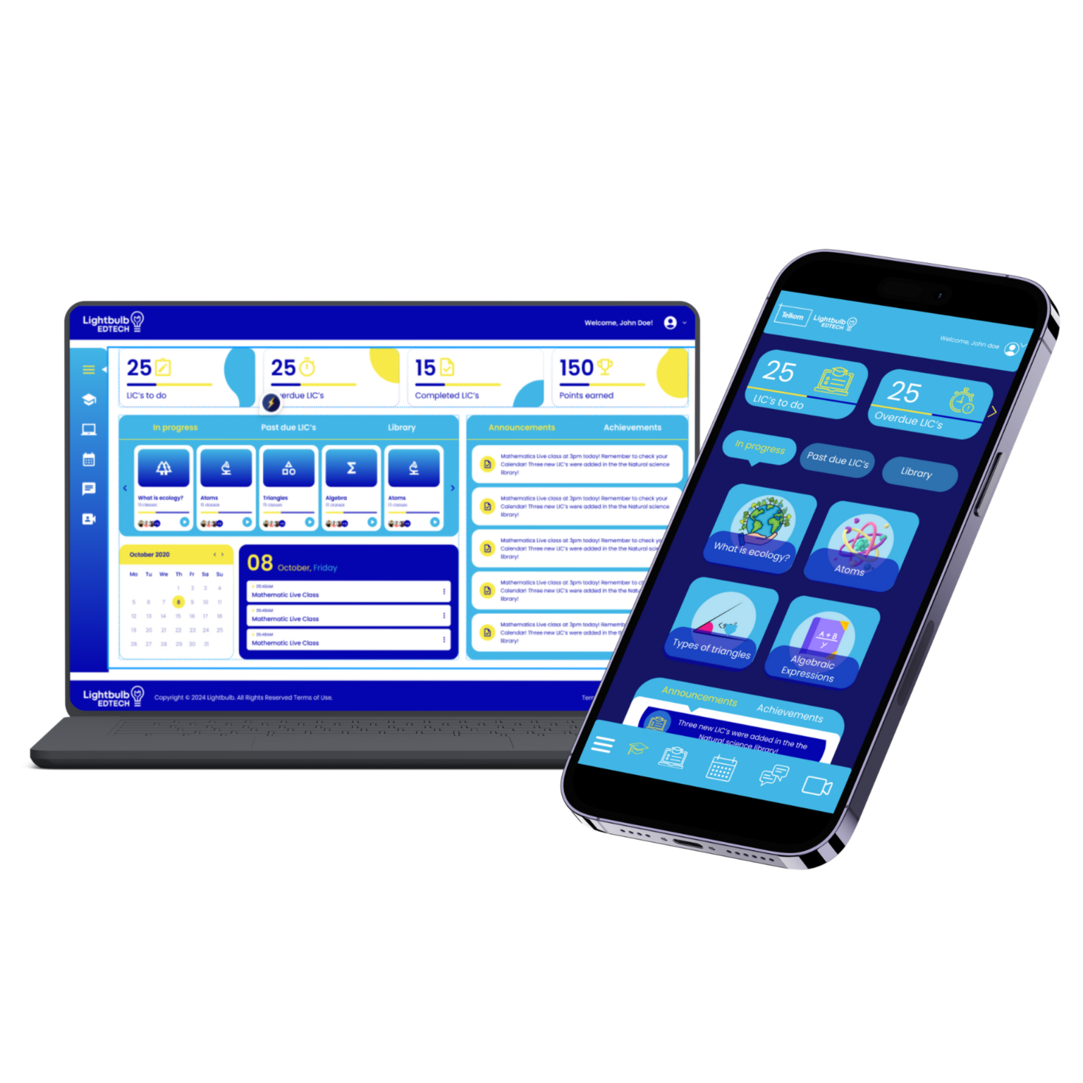 Features - Lightbulb Edtech Virtual Learning Environment